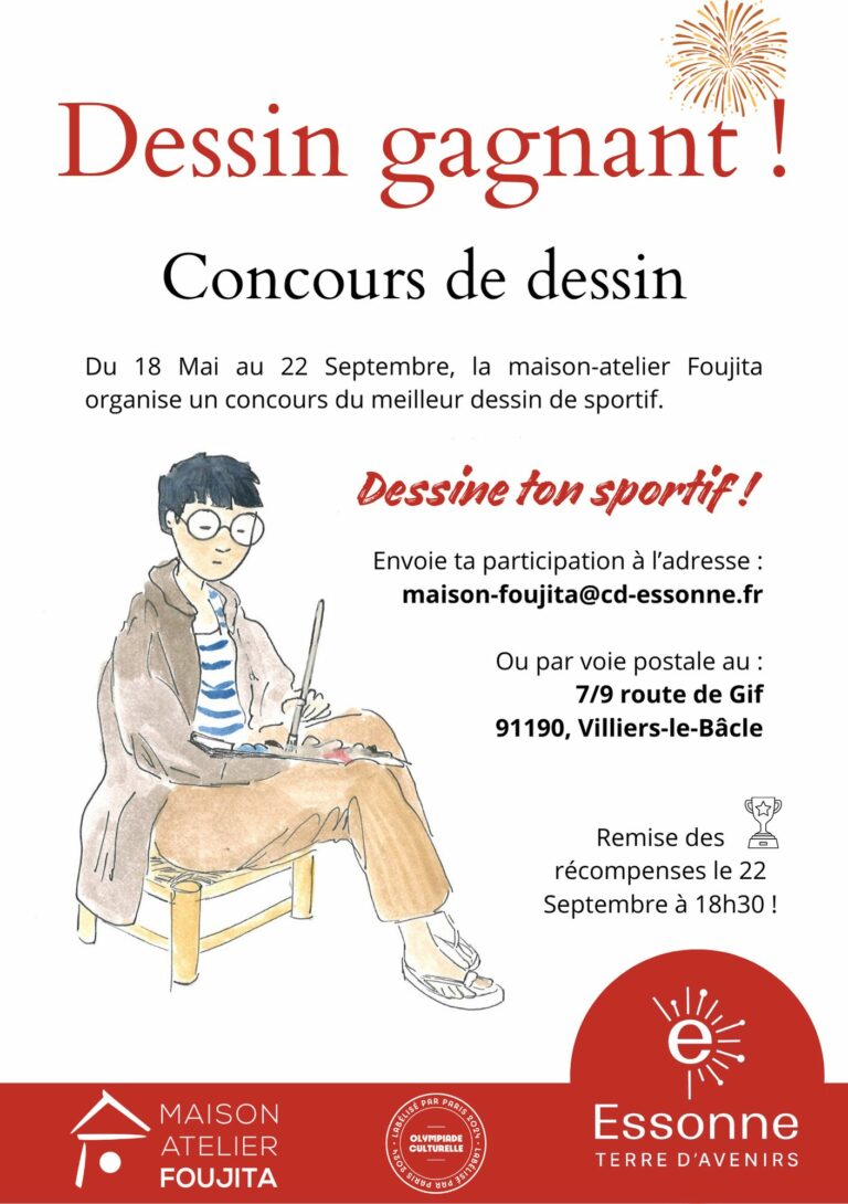 Dessin gagnant ! - Concours de dessins - Maison-atelier Foujita